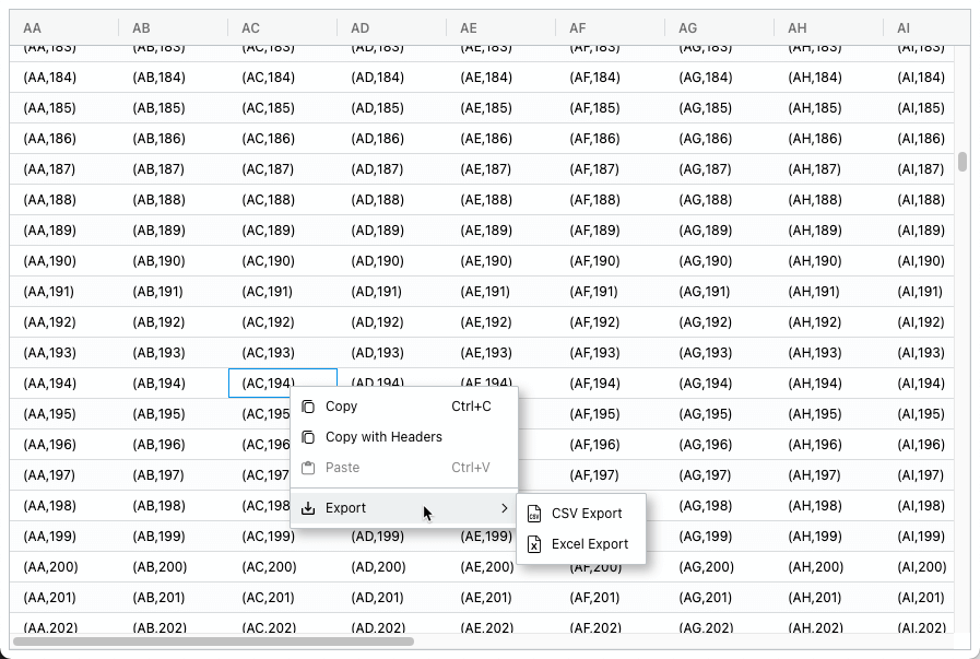 React Data Grid Example Projects 2022 