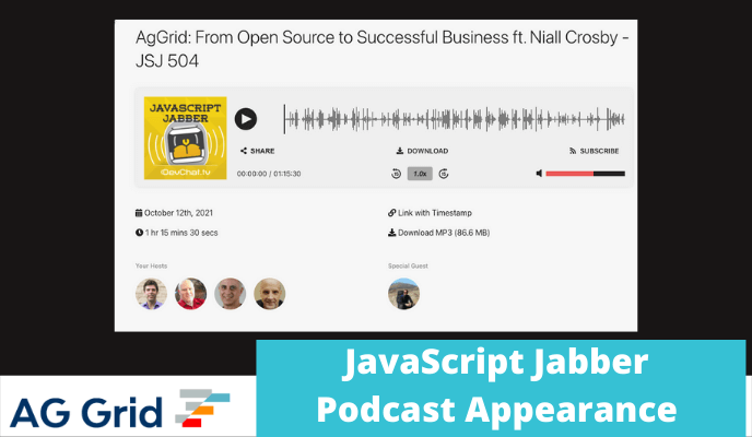 Javascript Jabber Podcast Ag Grid Transcript