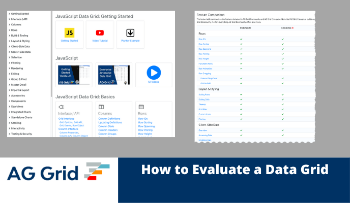 AG Grid Blog - JavaScript Data Grid supporting React, Angular, and Vue