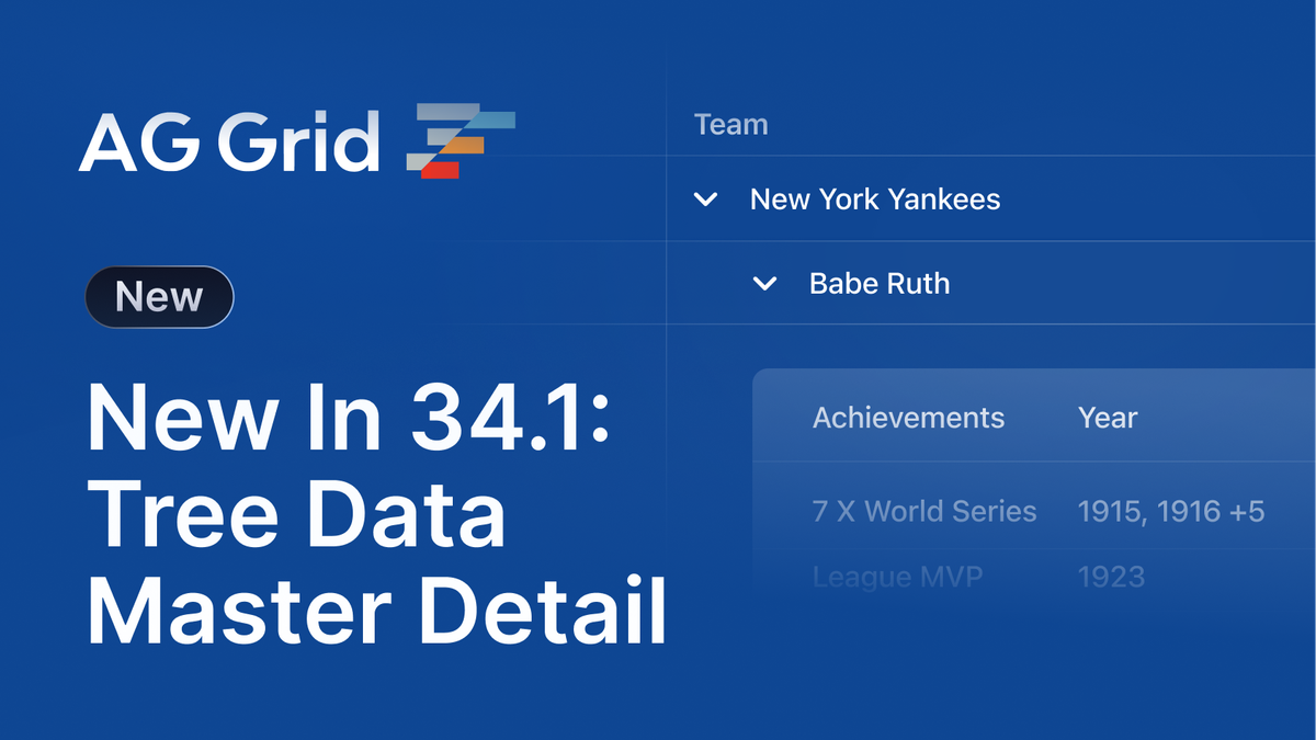 What's New in AG Grid 34.1