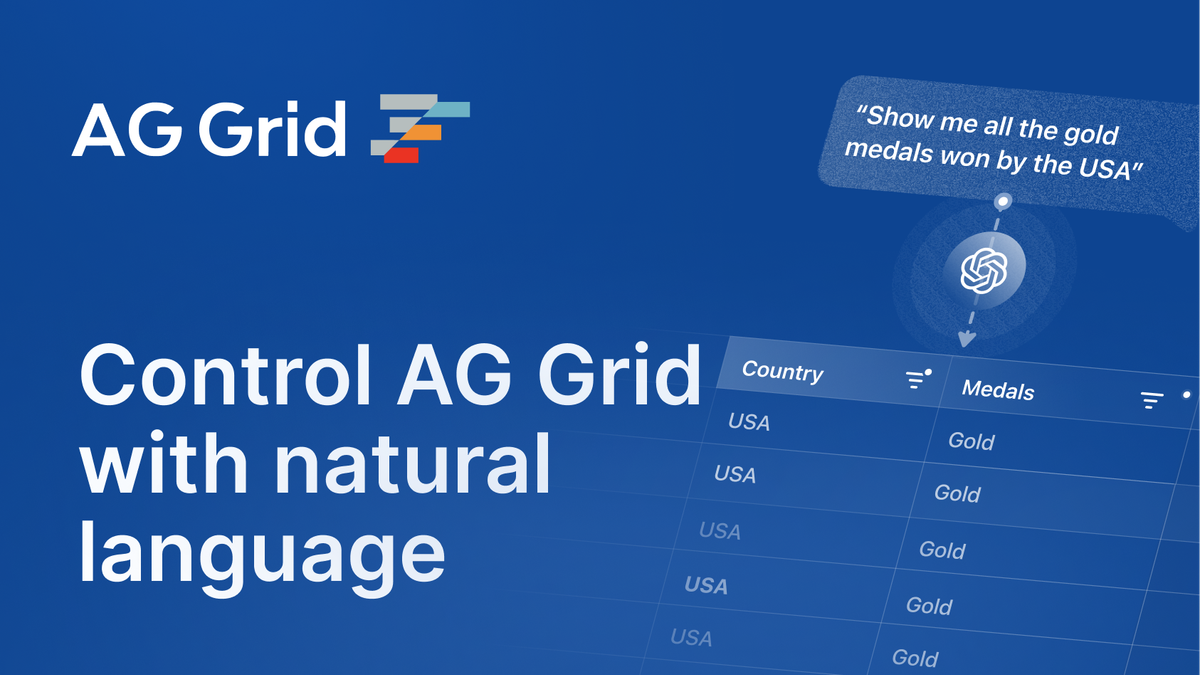 AI Toolkit: Control AG Grid with natural language commands