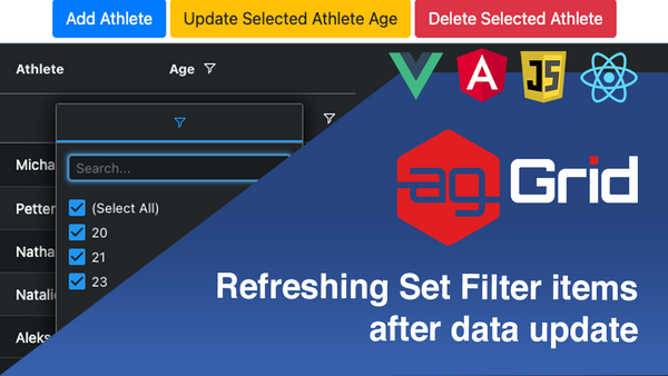 Refresh Set Filter Items After Data Update With Server Side Row Model
